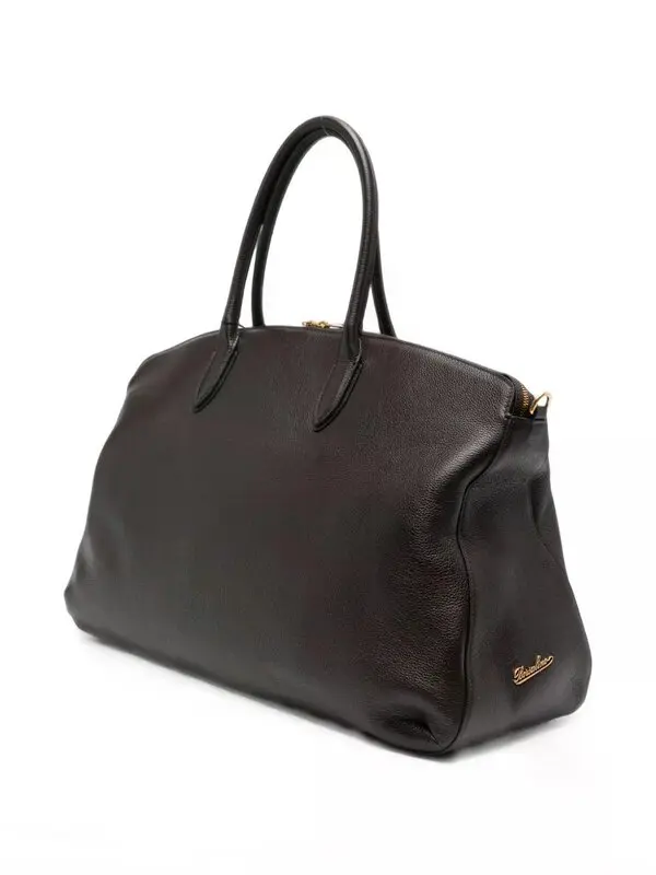 Borsalino Grained-texture Duffle Bag