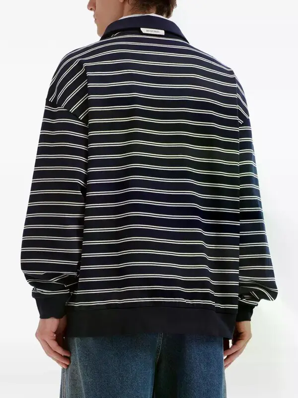MUSIUM DIV. Striped Layered-effect Sweatshirt