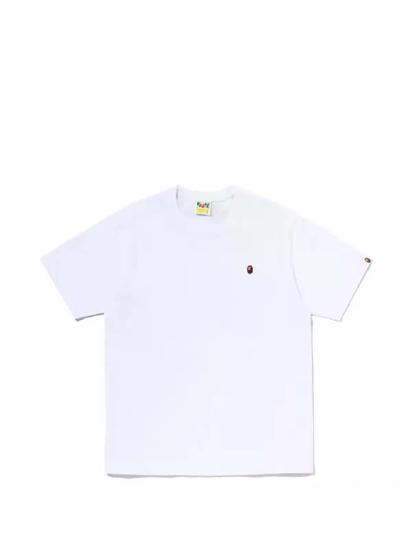 A BATHING APE One Point Embroidered T-shirt - White