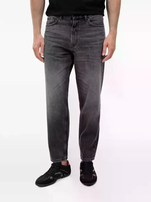 Hugo Faded Logo-patch Jeans