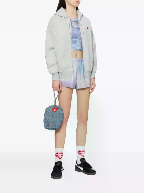 AAPE BY *A BATHING APE Gradient-effect Logo-print Shorts
