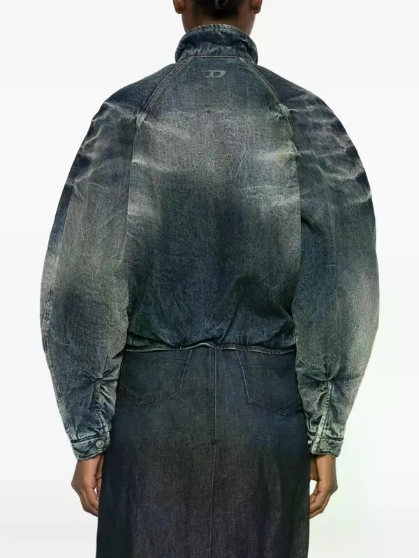 DIESEL® Faded-effect Raglan-sleeve Denim Jacket