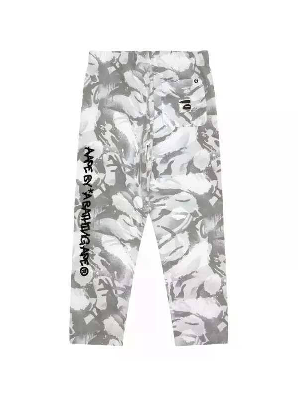 AAPE BY *A BATHING APE Camouflage-print Logo-patch Trousers