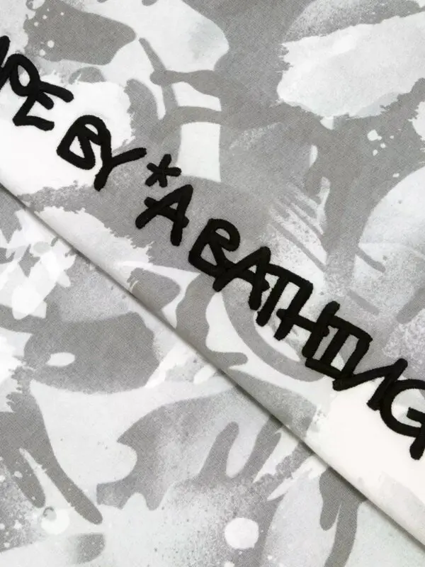 AAPE BY *A BATHING APE Camouflage-print Logo-patch Trousers