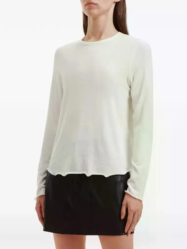 B+AB Lettuce-hem Long-sleeve T-shirt