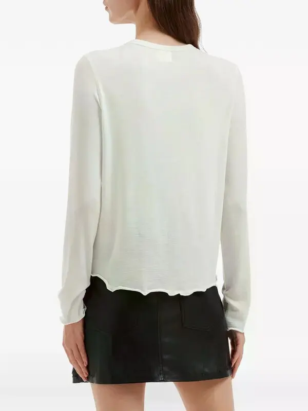 B+AB Lettuce-hem Long-sleeve T-shirt