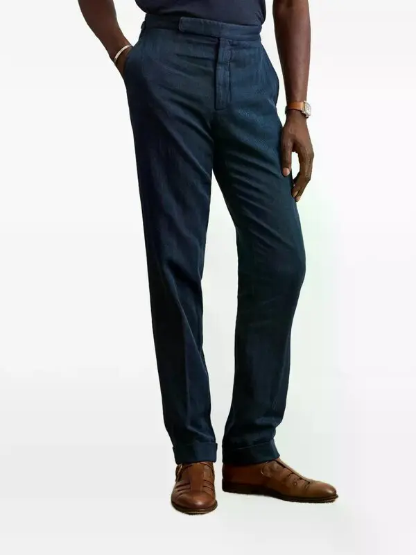 Ralph Lauren Purple Label Gregory Herringbone Trousers