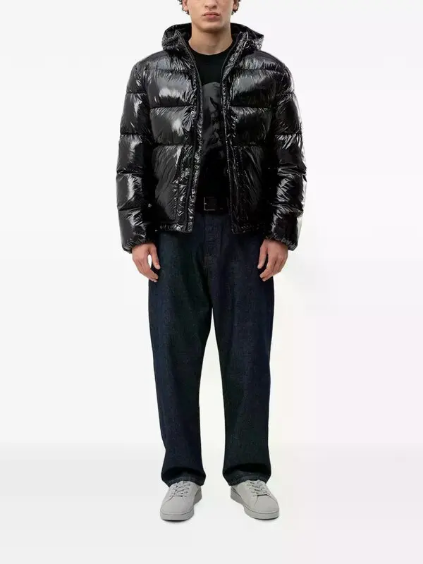 Hugo Glossy-finish Hooded Puffer Jacket