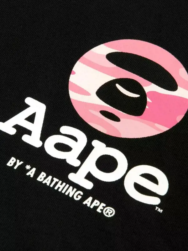 AAPE BY *A BATHING APE Camo-print Logo T-shirt