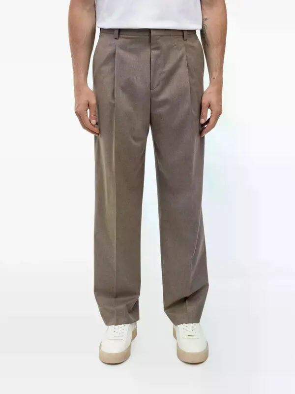 Hugo Pleated Straight-leg Trousers