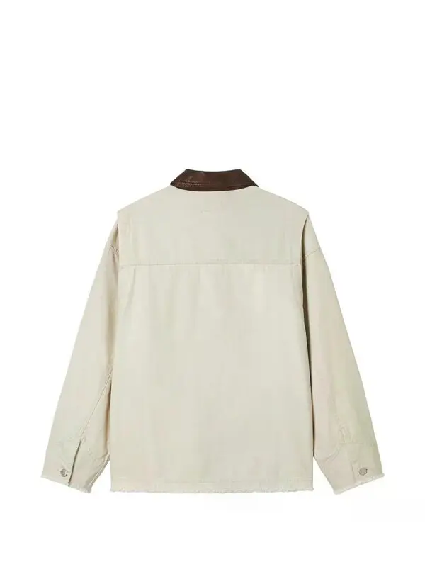 Izzue Raw-edge Contrast-collar Jacket