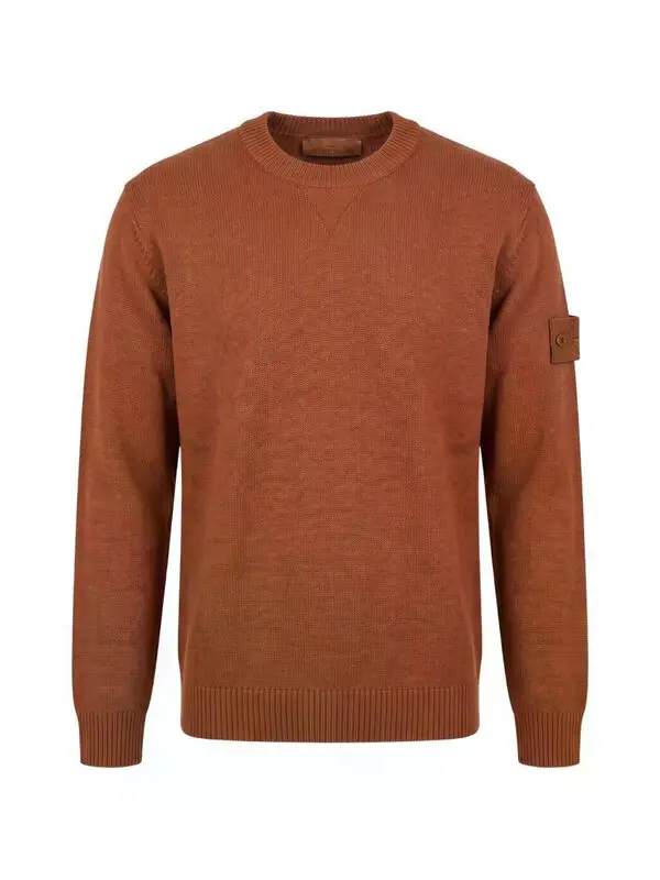 Stone Island Logo-patch Sweater - Brown