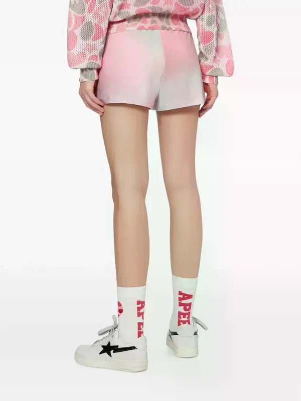 AAPE BY *A BATHING APE Gradient-effect Logo-print Shorts