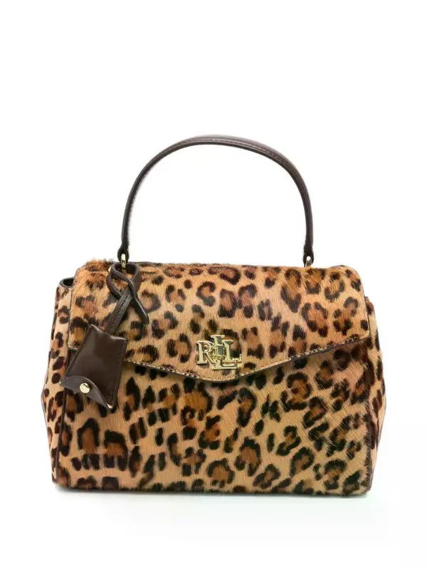 Ralph Lauren Leopard-print Leather Shoulder Bag
