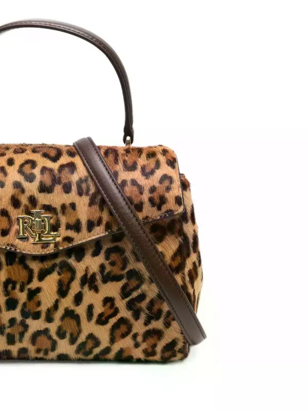 Ralph Lauren Leopard-print Leather Shoulder Bag