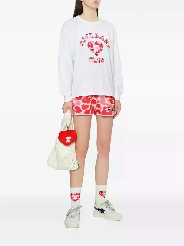 AAPE BY *A BATHING APE Camouflage-print Logo-patch Shorts