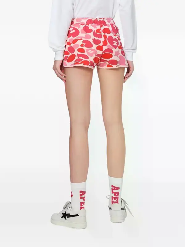 AAPE BY *A BATHING APE Camouflage-print Logo-patch Shorts