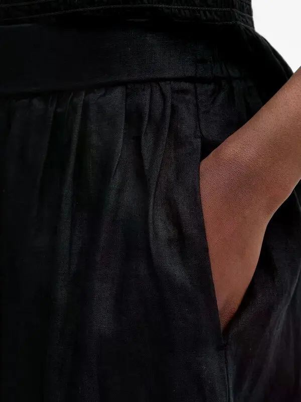 BENETTON Elasticated Gathered Midi Skirt