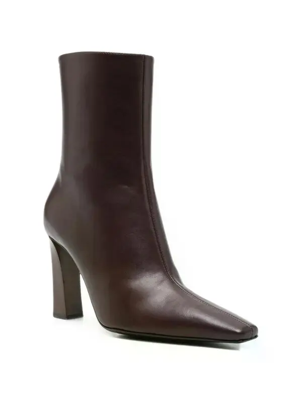 GIUSEPPE ZANOTTI Pointed-toe Leather Boots - Brown