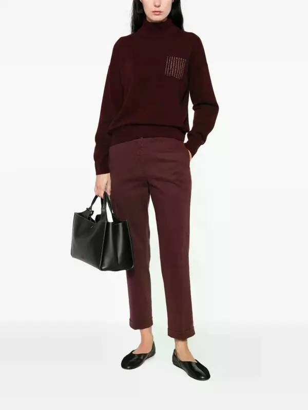 Peserico Stretch-cotton Straight Trousers