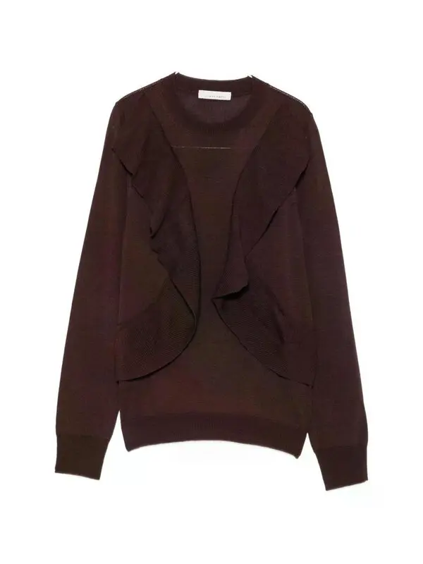 Liviana Conti Ruffled Long-sleeve Sweater