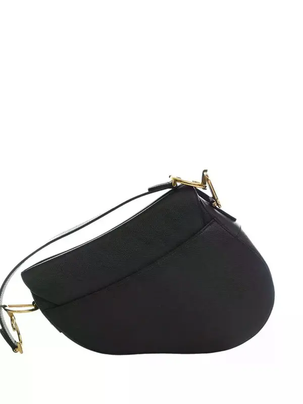 Dior 2018 Grained Calfskin Saddle Bag Shoulder Bag