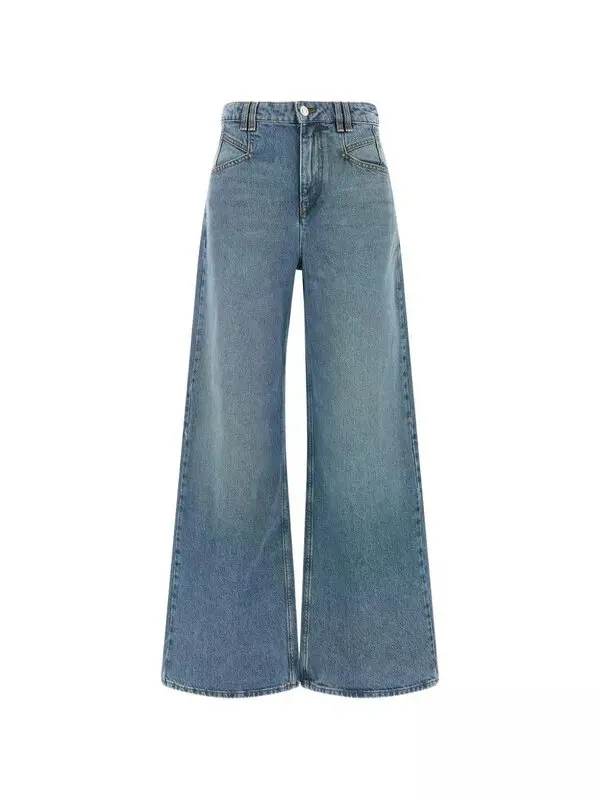 MARANT ETOILE Lemony Wide-leg Jeans