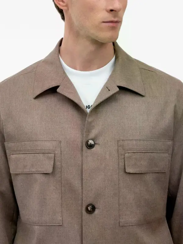 Hugo Button-up Chest-pocket Overshirt