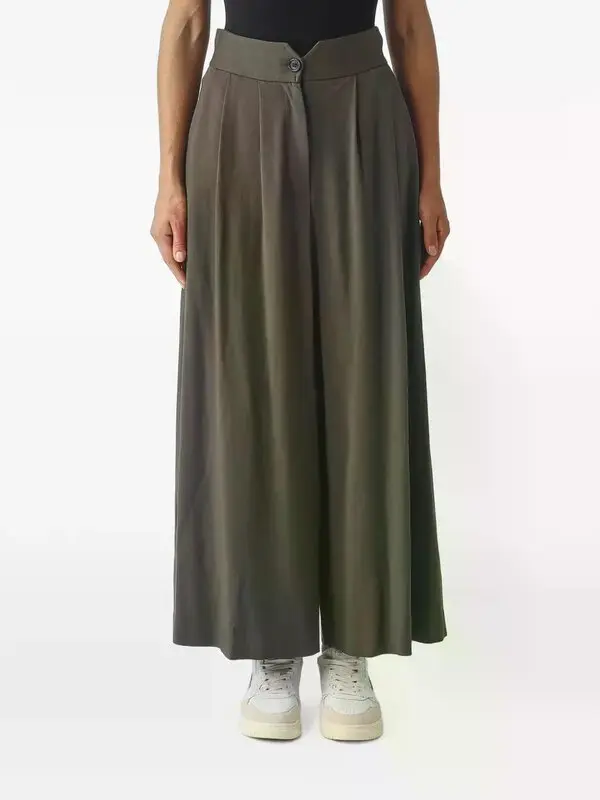 MEIMEIJ Pleated Palazzo Pants - Grey