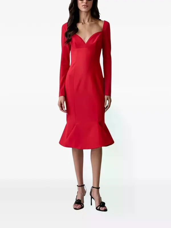 Pinko Sweetheart-neck Midi Dress