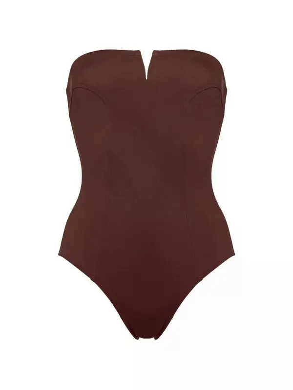 ERES Apparence Strapless Swimsuit - Brown