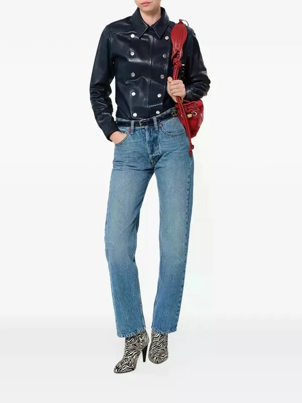 Isabel Marant Étoile Valdy Leather Shirt - Black