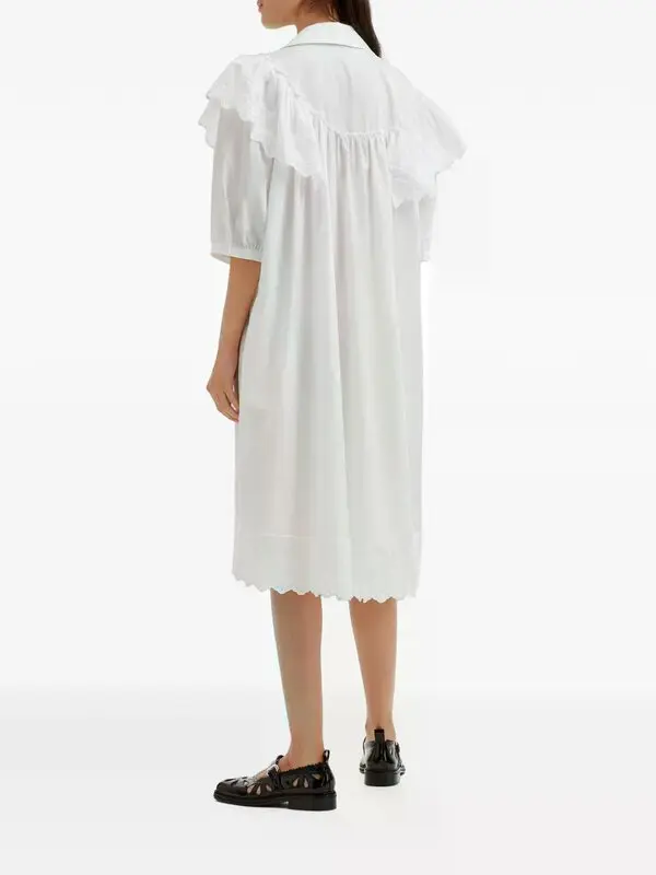 Simone Rocha Faux-pearl Ruffled Midi Dress