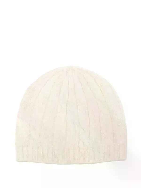 Peserico Cable-knit Beanie Hat - Neutrals