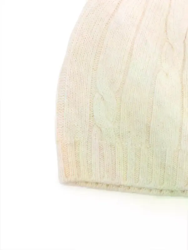 Peserico Cable-knit Beanie Hat - Neutrals