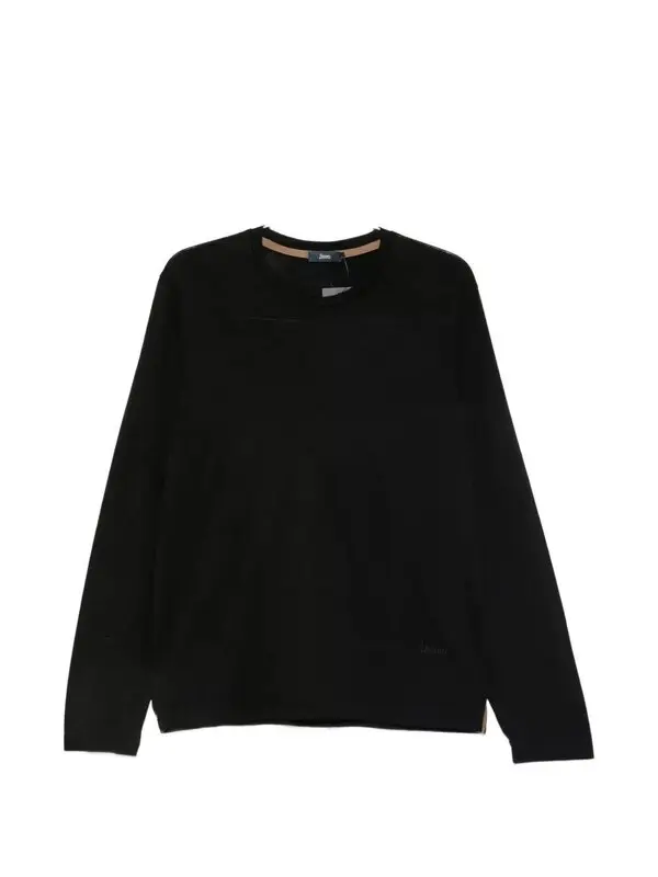 Herno Logo-plaque Long-sleeve T-shirt - Black