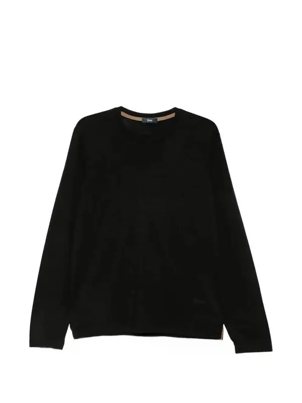 Herno Logo-plaque Long-sleeve T-shirt - Black