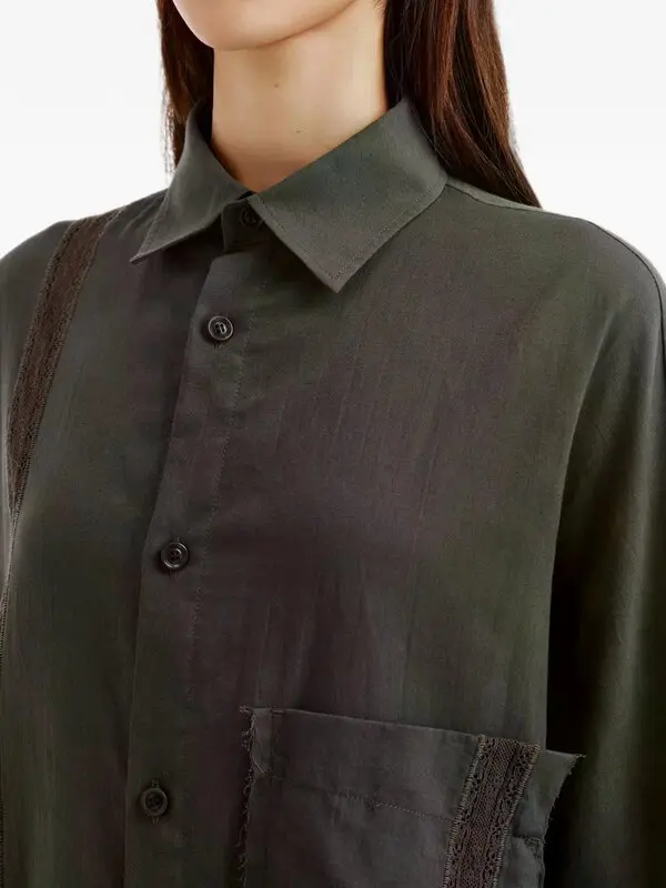 Y’s Patch-pocket Midi Shirt Dress