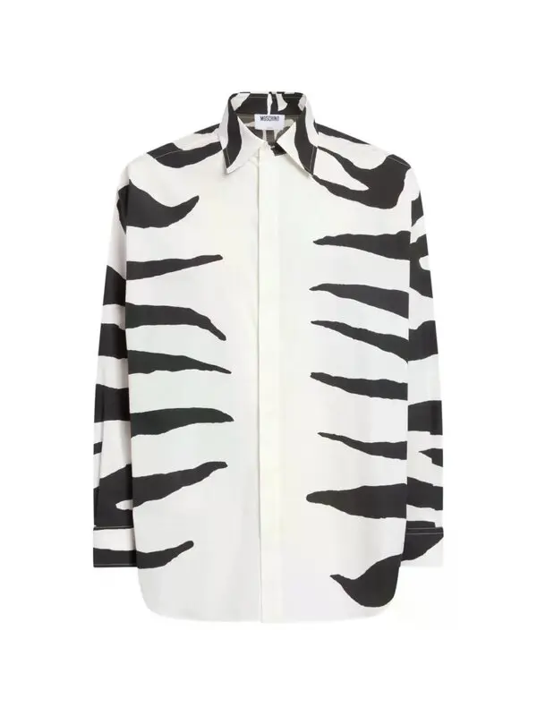 Moschino Printed Cotton-poplin Shirt