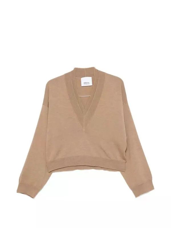 Erika Cavallini V-neck Drop-shoulder Sweater