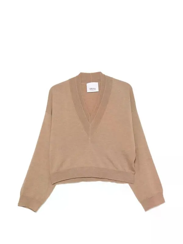 Erika Cavallini V-neck Drop-shoulder Sweater