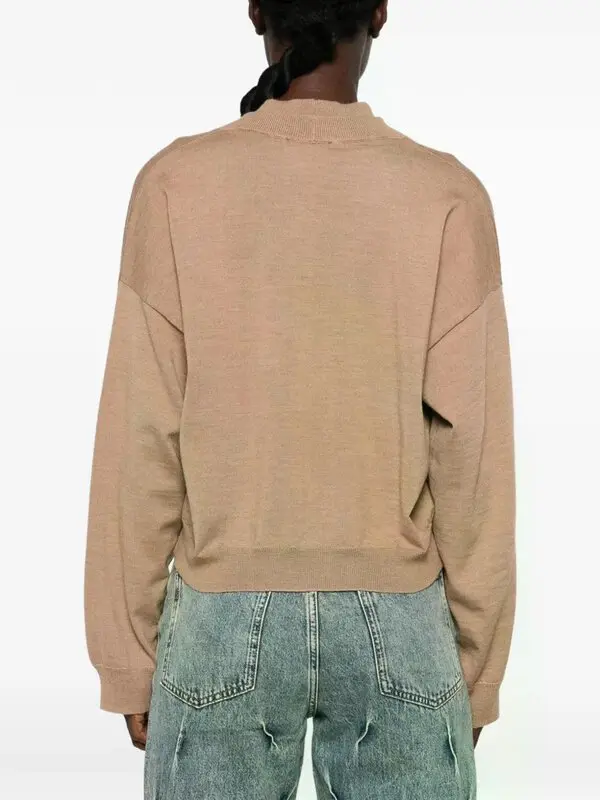 Erika Cavallini V-neck Drop-shoulder Sweater