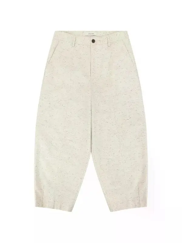 ENTIRE STUDIOS Speckled Carrot Croped Trousers - Neutrals