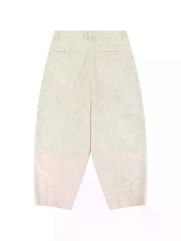 ENTIRE STUDIOS Speckled Carrot Croped Trousers - Neutrals