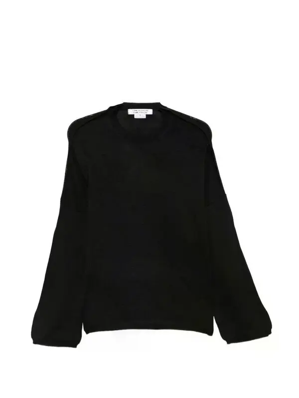 Comme Des Garçons Crew-neck Drop-shoulder Sweater