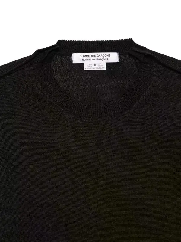 Comme Des Garçons Crew-neck Drop-shoulder Sweater