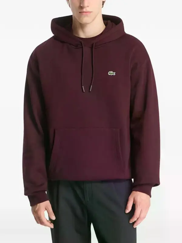 Lacoste Logo-patch Drawstring Hoodie