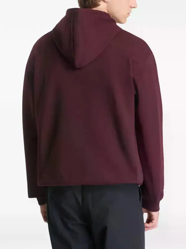 Lacoste Logo-patch Drawstring Hoodie