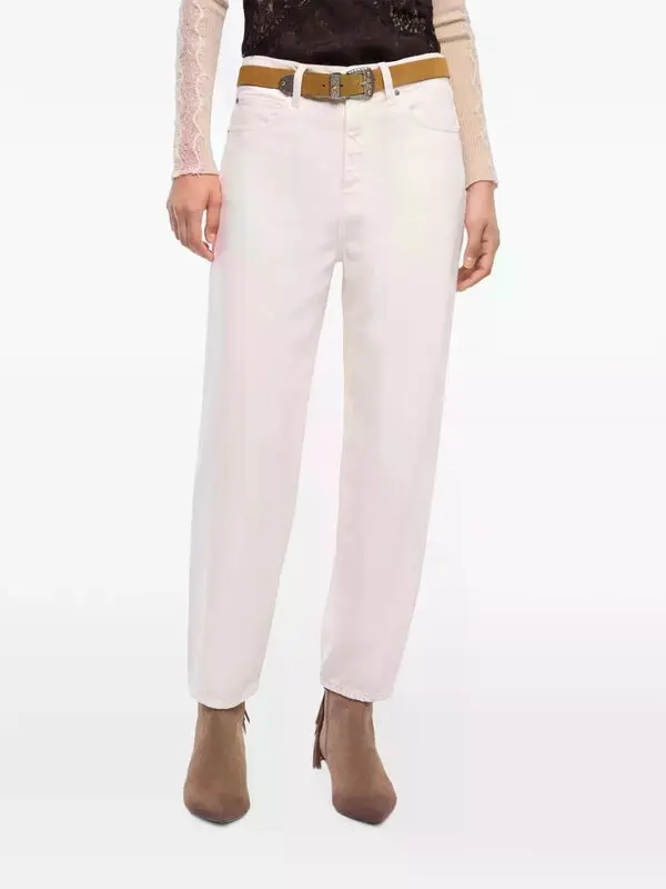 Pinko Egg-fit Cotton Bull Trousers
