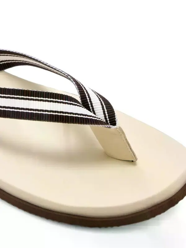 Brunello Cucinelli Striped Thong-strap Sandals